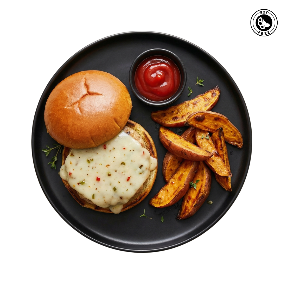CraveMealsNj - Pepper Jack Turkey Burger